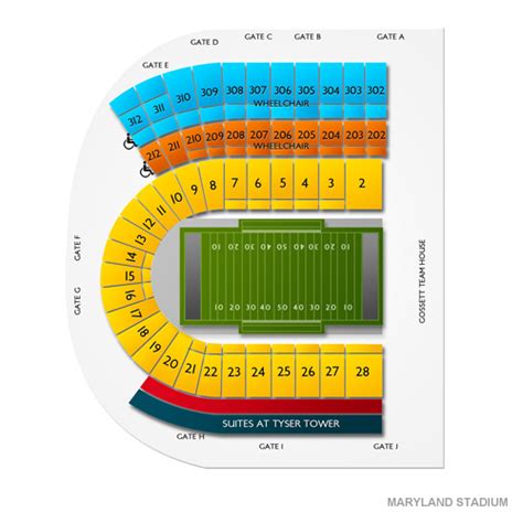 Maryland Stadium Seating Chart