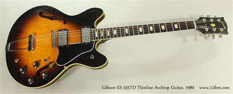 1980 Gibson Es 335td Thinline Archtop Guitar