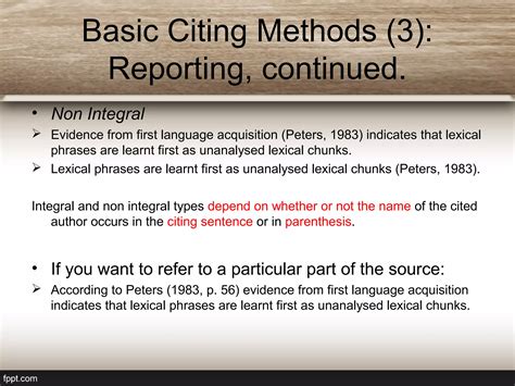 Overview Of Citing Sources Ppt