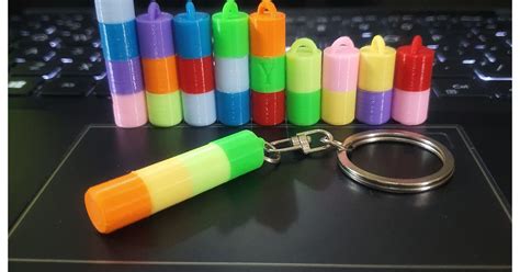 Multiband Color Coded Braille Keychain By Yoni Download Free Stl Model