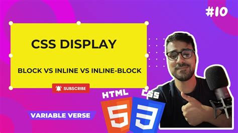 Css Display Property Block Vs Inline Vs Inline Block Difference Between Span And Div Youtube