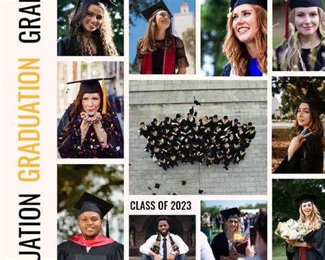 Collage Graduation Class Friends Design Template Pixlr