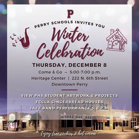 Winter Celebration Downtown Perry Public Schools