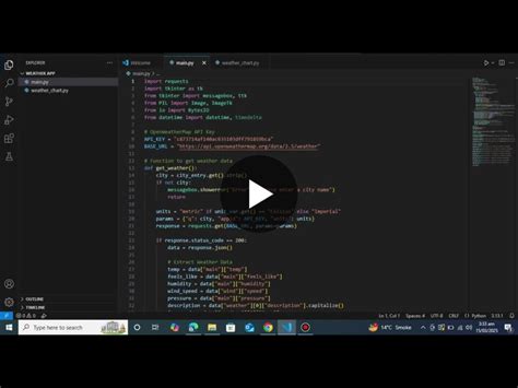Python Weatherapp Tkinter Coding Openweathermap Gui Projects