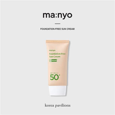 [Manyo Factory] Krim Matahari Bebas Foundation SPF50 + PA ++++, 50Ml ...