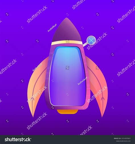 game ui interface screen panel shape stock vector royalty free