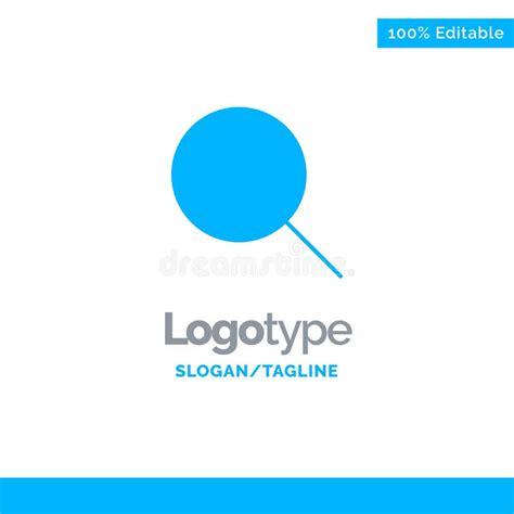 Instagram Search Sets Blue Solid Logo Template Place For Tagline