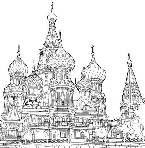 Раскраска Москва распечатать