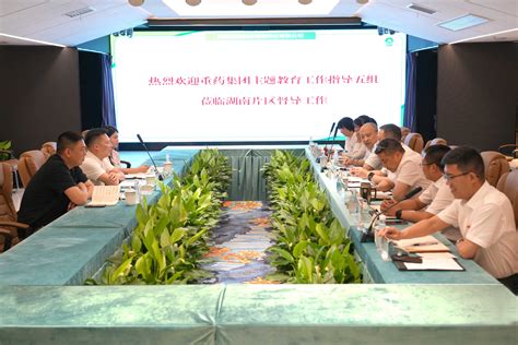 重药集团主题教育工作指导五组 召开湖南片区主题教育工作会议 公司动态 重药控股湖南博瑞药业有限公司