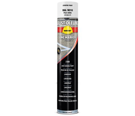 Rust Oleum Line Marker White RAL Spray Ml CROP