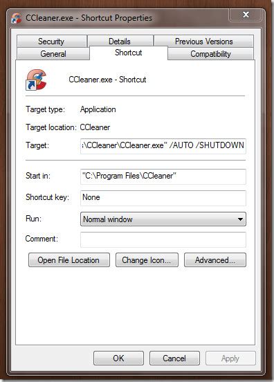 Run Ccleaner To Clean Your System Before Shutdown [windows]