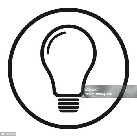 燈泡圖示燈泡能量符號電力向量圖孤立在白色背景黑白設計向量圖形及更多仔細考慮圖片 仔細考慮 創作性 商務 Istock