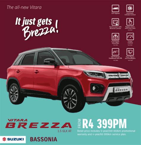 Special Offer New Suzuki Vitara Brezza Auto Za