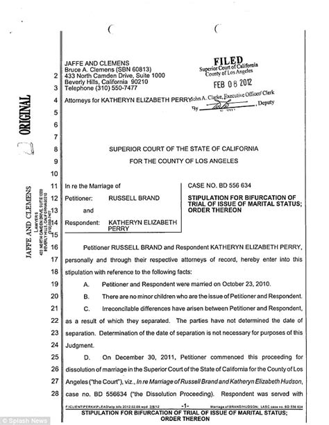Free Printable Divorce Documents Form Generic