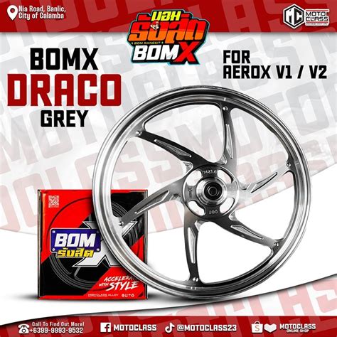Bom Rangsit Draco Aerox V1 V2 Mags 6 Spokes Shopee Philippines