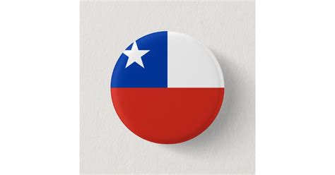 Chile Chilean Flag Button Zazzle