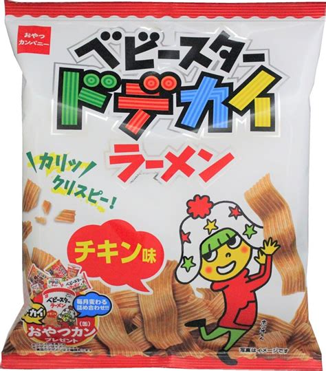 Jp 【公式】おやつカンパニー ベビースター ドデカイラーメンチキン味 68g×12袋幅広麺 つまみやすい スナック