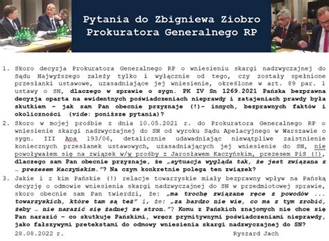 Praworządne państwo prawne a la Zbigniew Ziobro Prokurator Generalny RP blog trust and control