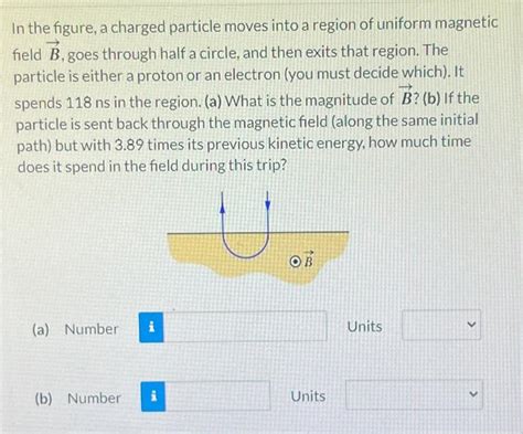 Solved In The Figure A Charged Particle Moves Into A Region