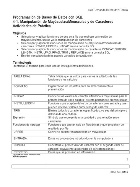 Practica4 1 Pdf Sql Programación De Computadoras