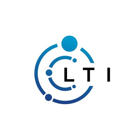 Lti Letter Technology Logo Design On White Background Lti Creative