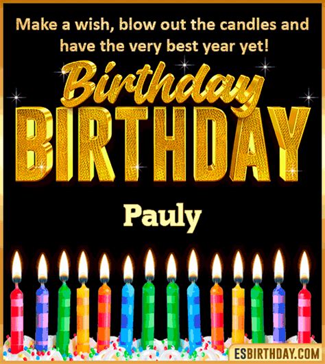 Happy Birthday Pauly  🎂 Images Animated Wishes【28 S】