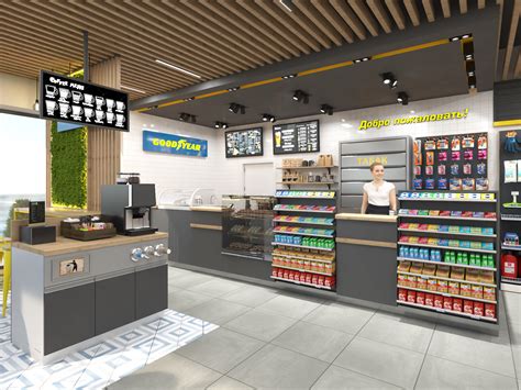 Interior Design For Goodyear Gas Station Behance