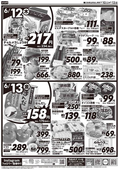 生鮮市場topセキチュー上尾店の最新チラシと特売情報、周辺情報 チラシガイド