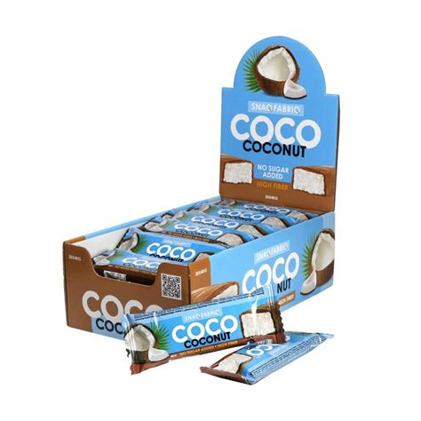 Snaq Fabriq COCO Кокосовые батончики в шоколаде без сахара "Кокос ...
