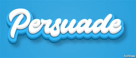 Persuade Text Effect And Logo Design Word