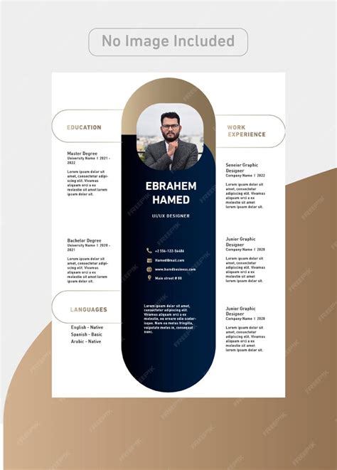 Premium Vector Designer Cv Template With Luxury Colors