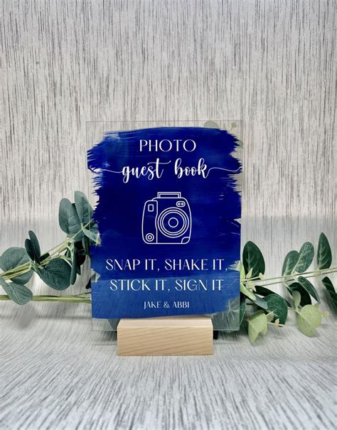 Wedding Guestbook Sticker Personalised Guestbook Sign Sticker