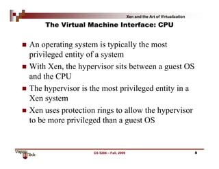 Xen Virtualization PPT