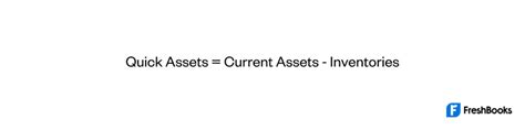 Quick Assets Definition Formula And Calculation