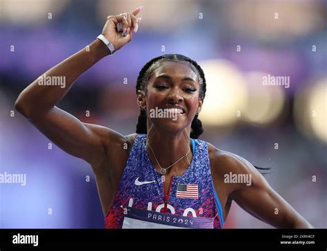 Paris France 10th Aug 2024 Masai Russell Of The United States