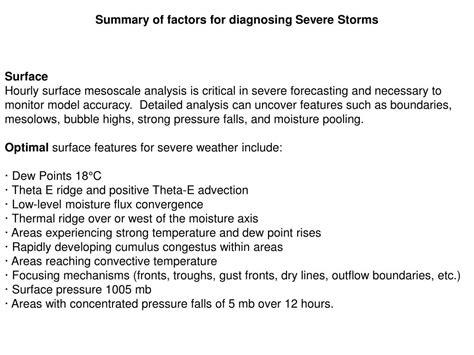 Ppt Inferring Mesoscale Information From Synoptic Scale Nwp Guidance Powerpoint Presentation