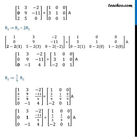 Ex 34 16 Find Inverse Of Matrix 1 3 2 3 0 5 2 5 0
