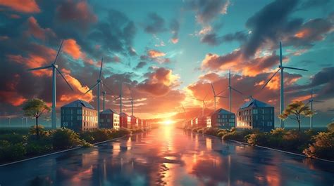 Role Of Renewable Energy Sources Premium Ai Generated Image