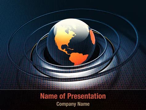 Global Internet Connection Powerpoint Templates Global Internet