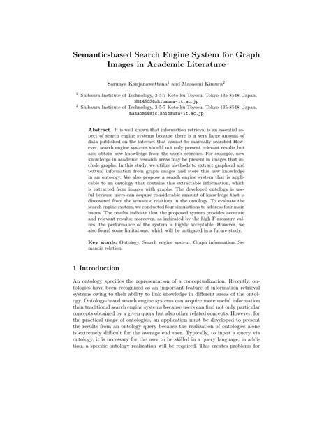 Pdf Semantic Based Search Engine System For Graph Images In Academic Literature