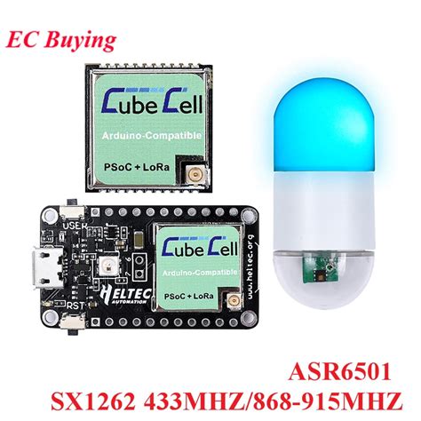 Iot Lora Node 868 915mhz 433mhz Asr6501 Sx1262 Cubecell Development