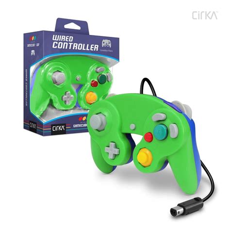 Nintendo Wii Gamecube Cirka Controller Green Blue