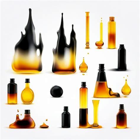 A Collection Of Different Bottles Of Different Shapes And Sizes
