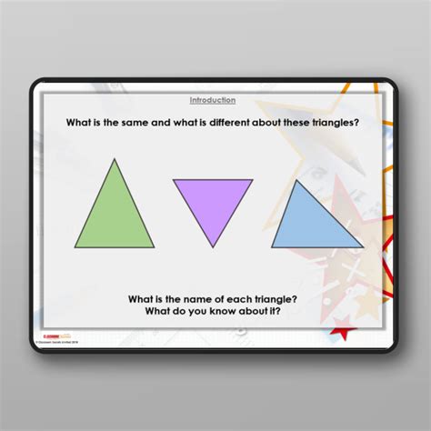 Year 4 Triangles Modelling Powerpoint Resource Classroom Secrets