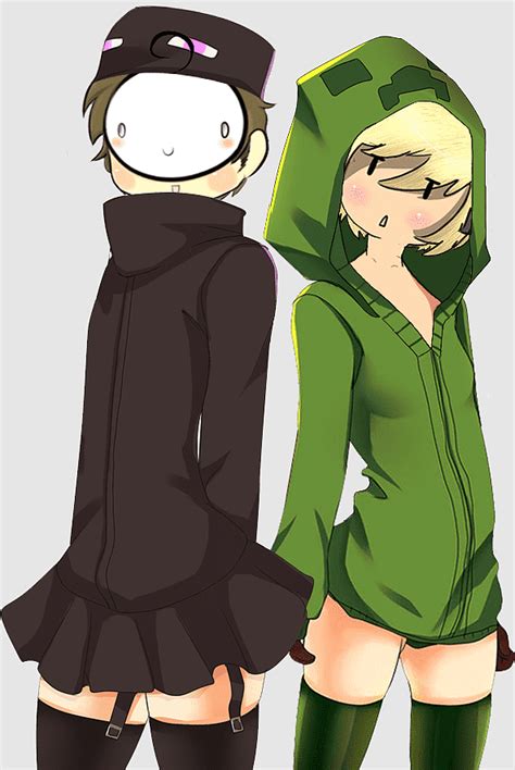 Anime Creeper And Enderman