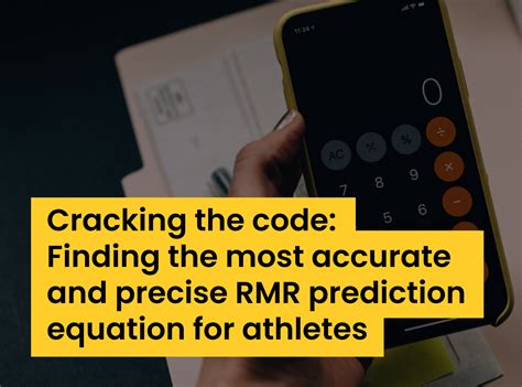 Cracking The Code Finding The Most Accurate And Precise Rmr Prediction