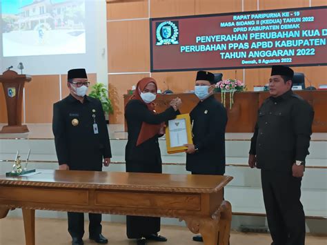 DPRD Demak Sepakati KUA Dan PPAS APBD 2023 Kabar Politik Terkini Dan