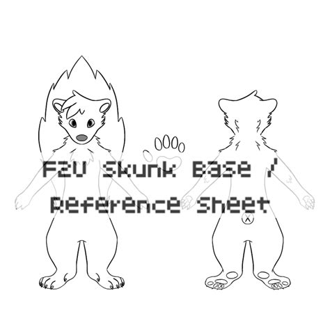 F2u Skunk Basereference Sheet By Xofloof On Deviantart