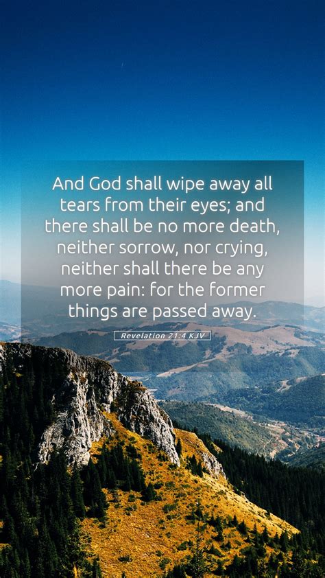 Revelation 214 Kjv Mobile Phone Wallpaper And God Shall Wipe Away