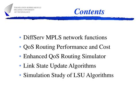 Ppt Designing A New Routing Simulator For Diffserv Mpls Networks